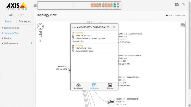 T8508 PoE+ネットワークスイッチ (AXIS) - システムケイカメラ