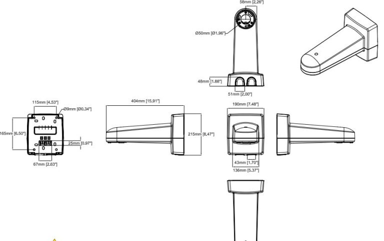 T91G61 ウォールマウント (AXIS) - システムケイカメラ