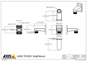 T91E61 壁面用マウント(固定ドームカメラ専用) (AXIS) - システムケイカメラ