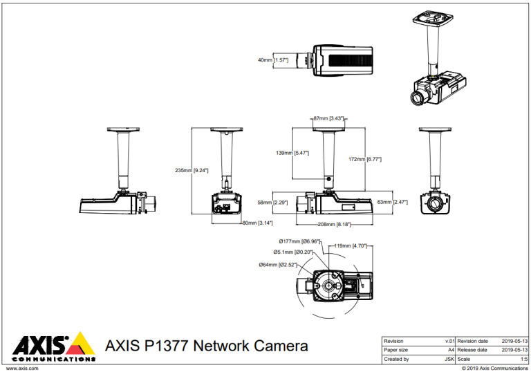 P1377 (AXIS) - システムケイカメラ
