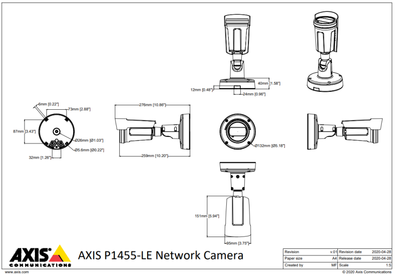 P1455-LE (AXIS) - システムケイカメラ