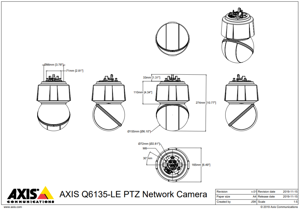 Q6135-LE (AXIS) - システムケイカメラ