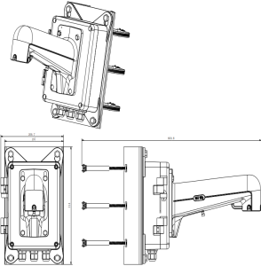 DS-1602ZJ-Box-Pole (HIKVISION) - システムケイカメラ