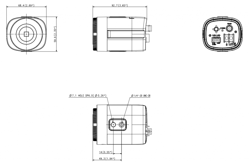 HCB-6000 (Hanwha Vision) - システムケイカメラ