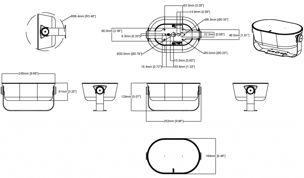 C1111-E ネットワークキャビネットスピーカー (AXIS) - システムケイカメラ