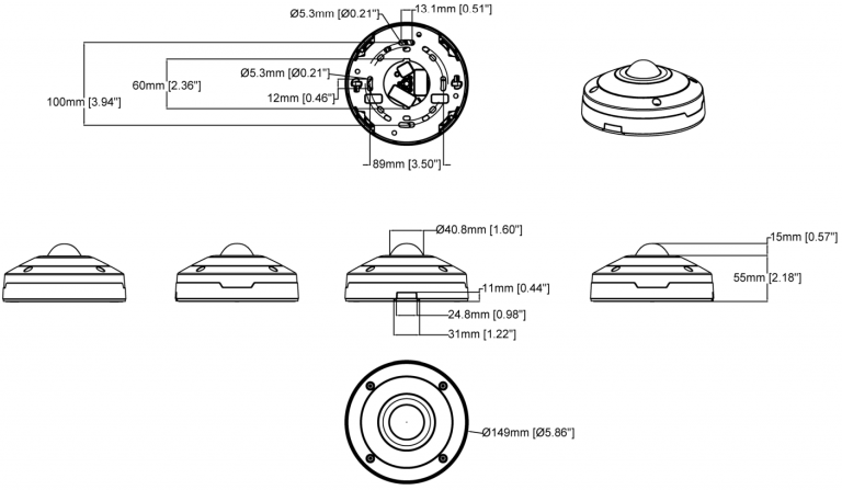 M4318-PLVE パノラマカメラ (AXIS) - システムケイカメラ