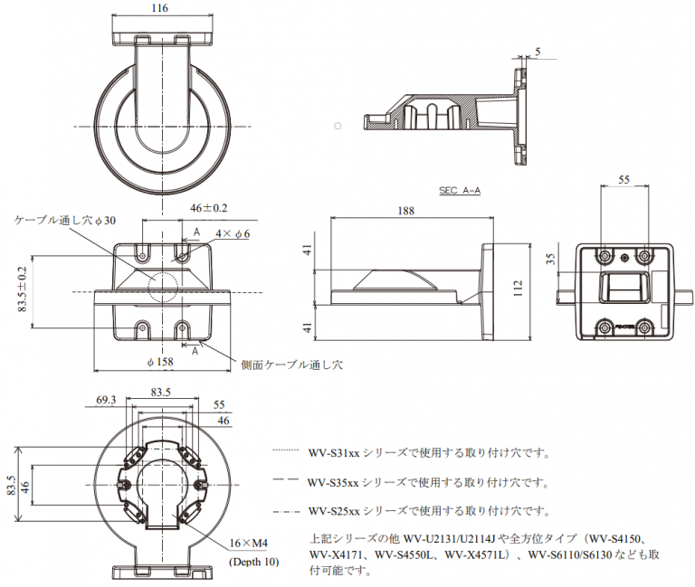 WV-QWL500-WUX (i-PRO) - システムケイカメラ