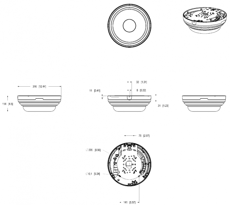 P3747-PLVE パノラマカメラ (AXIS) - システムケイカメラ